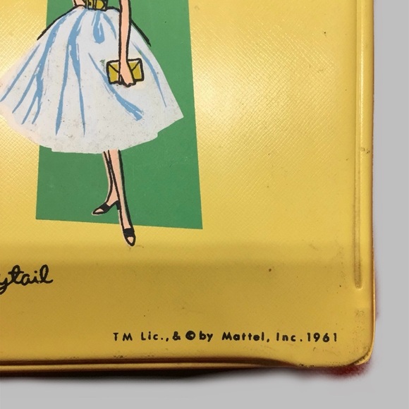 Mattel | Other | Vintage 961 Ken Doll Case Empty Yellow Ponytail Barbie ...